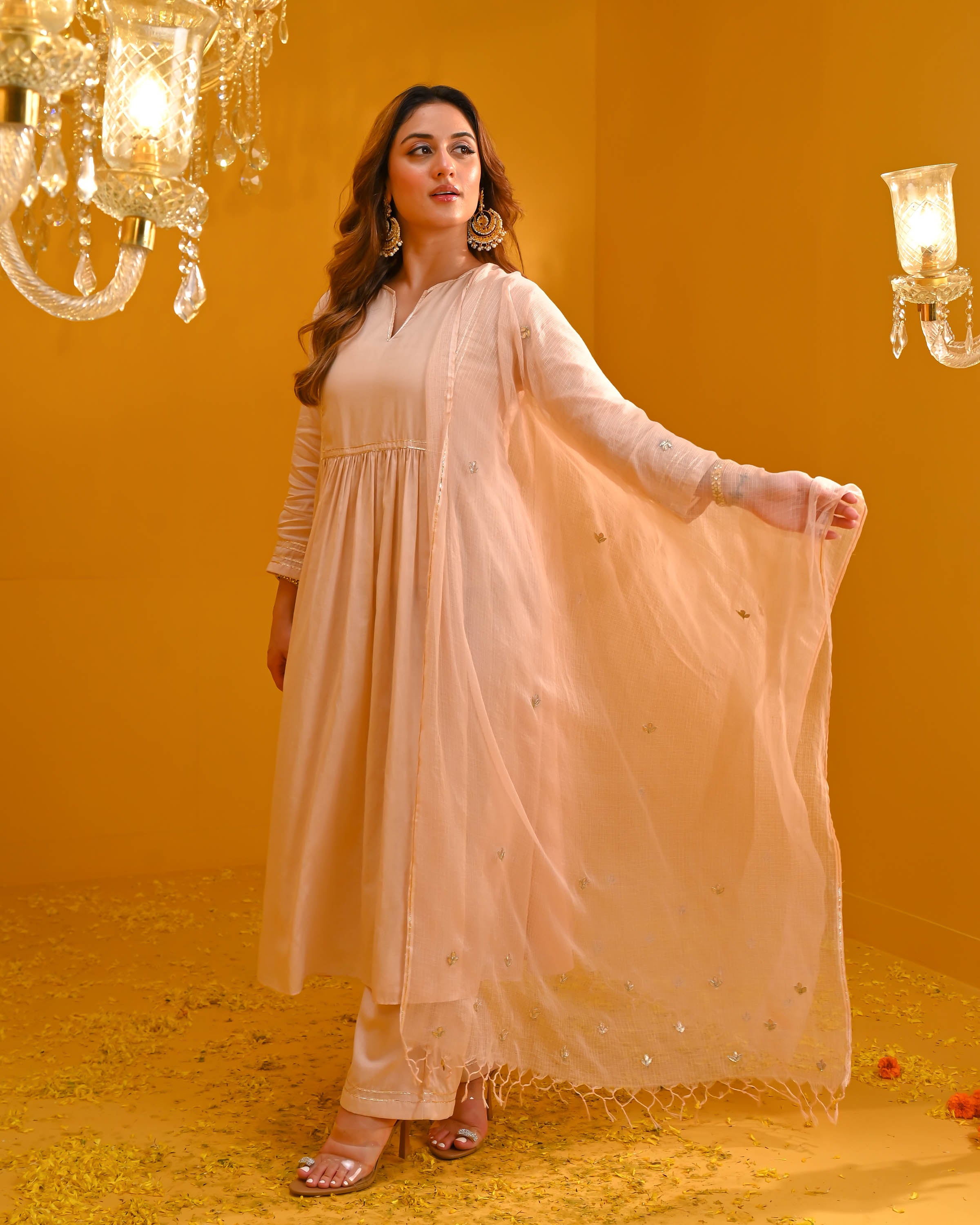 Maroon Full Sleeve Georgette Designer Suit Set For Women Online